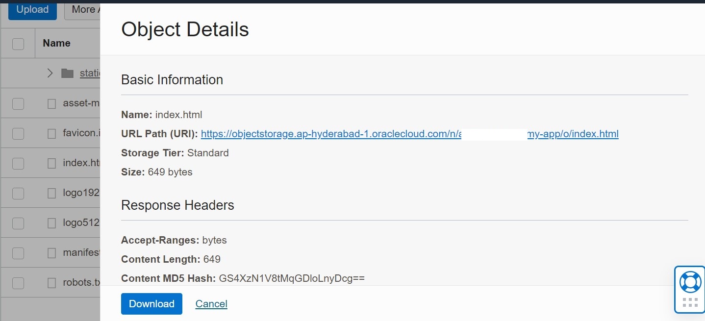 React Website Free Hosting On Oracle Cloud Infrastructure Oci Bucket Oracleshare