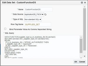 Custom function in Fusion BI report - Oracleshare