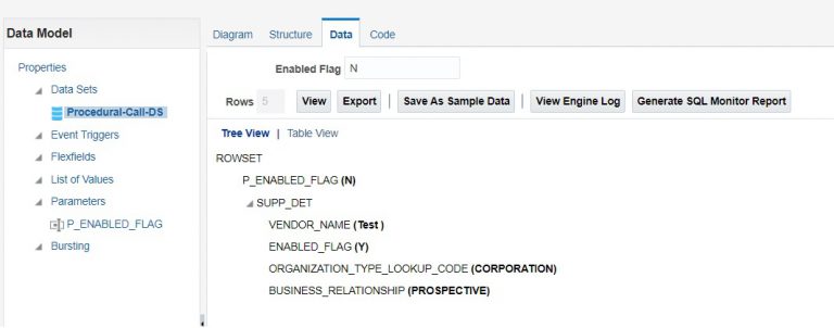 Pl Sql Block From Fusion Bi Report Using Procedure Call Oracleshare