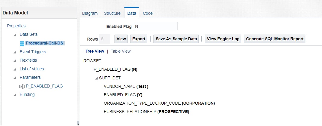 PL SQL block from Fusion BI Report using Procedure Call - Oracleshare